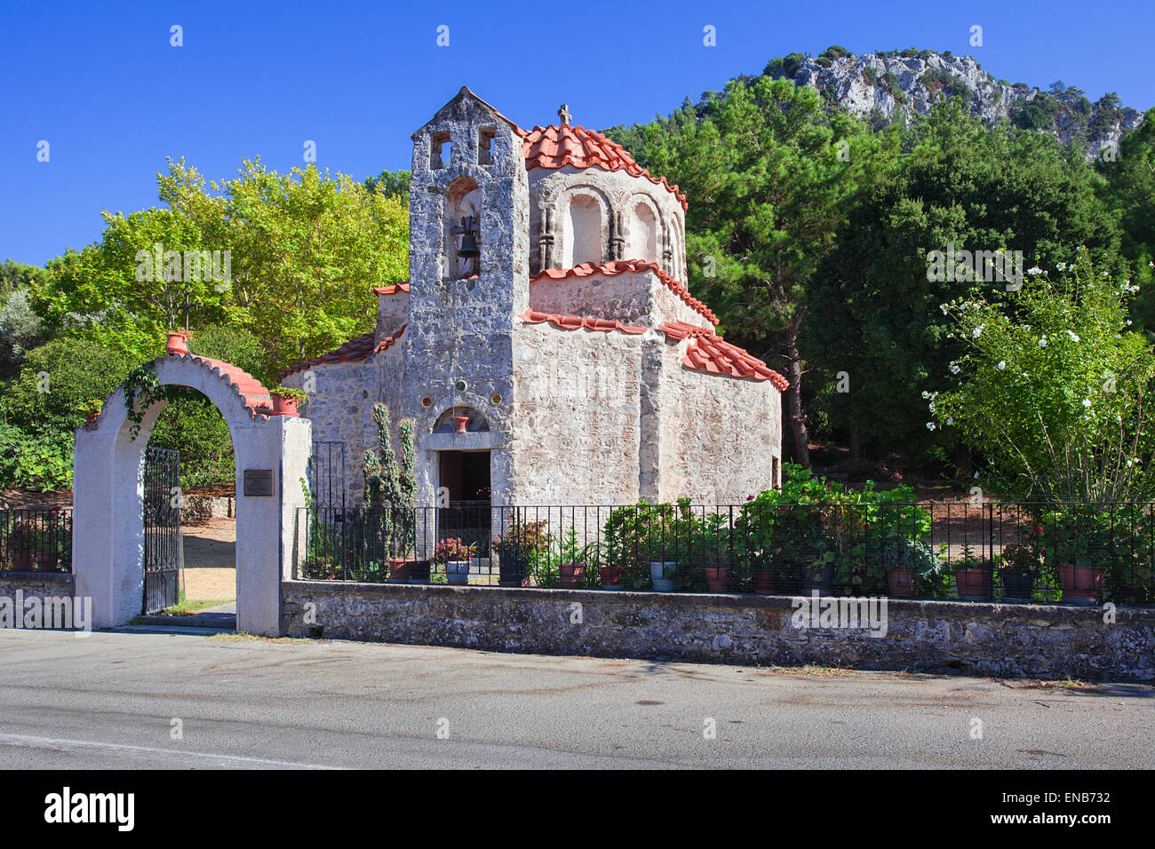 Orthodox Christian Church at Rhodes Island, Greece Stock Photo - Alamy