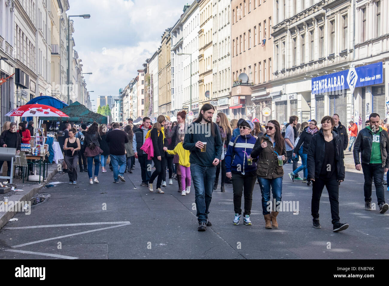Kreuzberg, Berlin, Germany, 1st May, 2015. May Day, Labour Day or ...