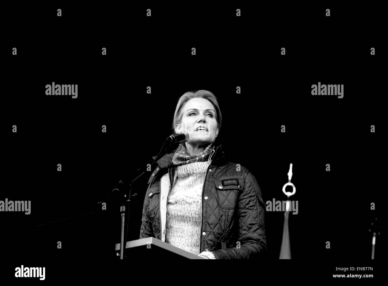 Helle thorning schmidt leader danish social Black and White Stock ...