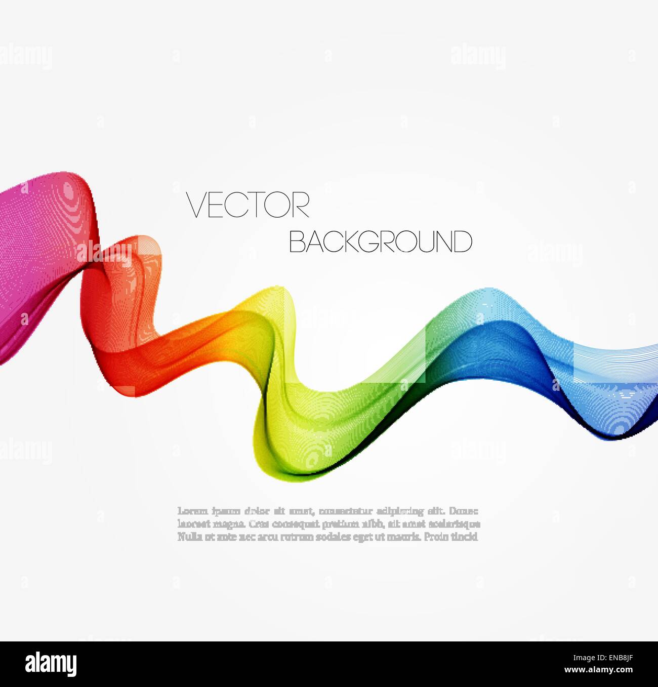 Vector Abstract spectrum curved lines background. Template brochure ...