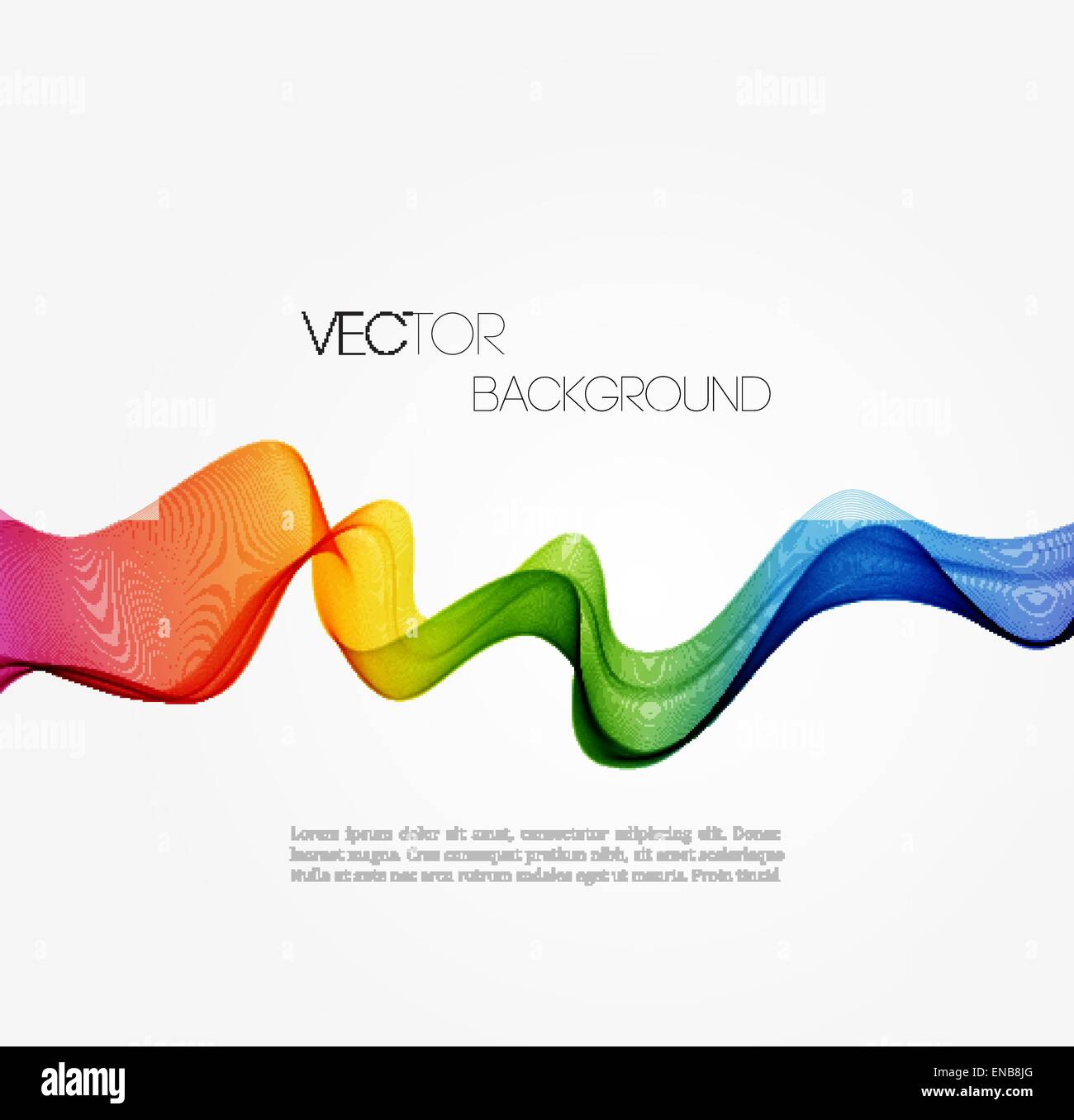 Vector Abstract spectrum curved lines background. Template brochure ...
