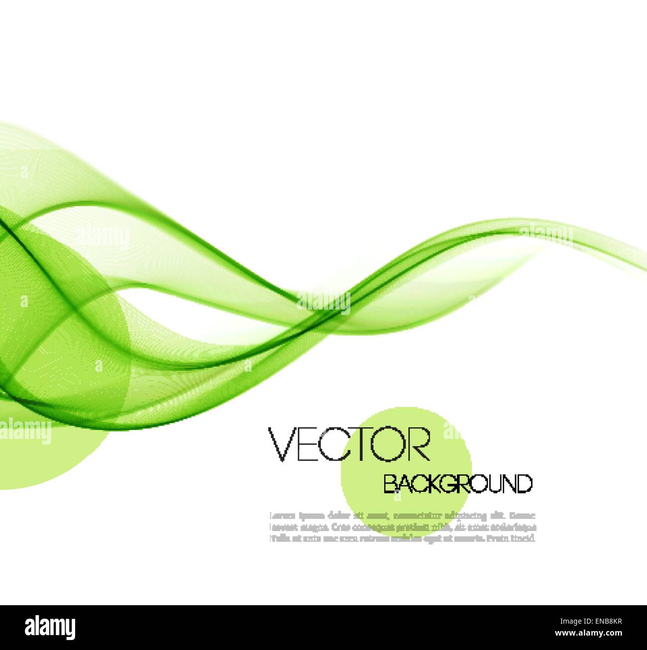 Vector Abstract green curved lines background. Brochure design Stock ...