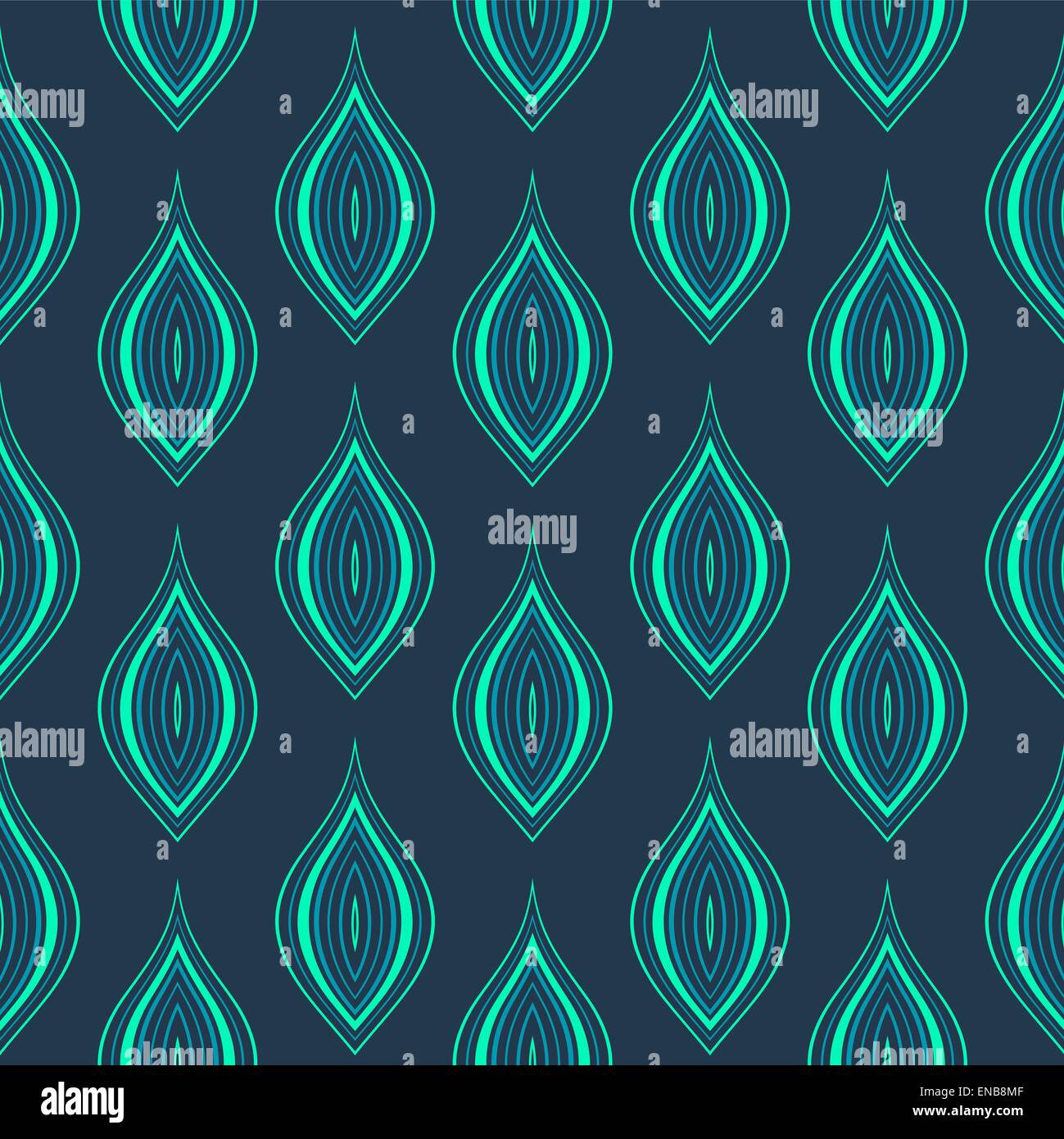Vector Abstract vintage seamless background simple turquoise pattern ...