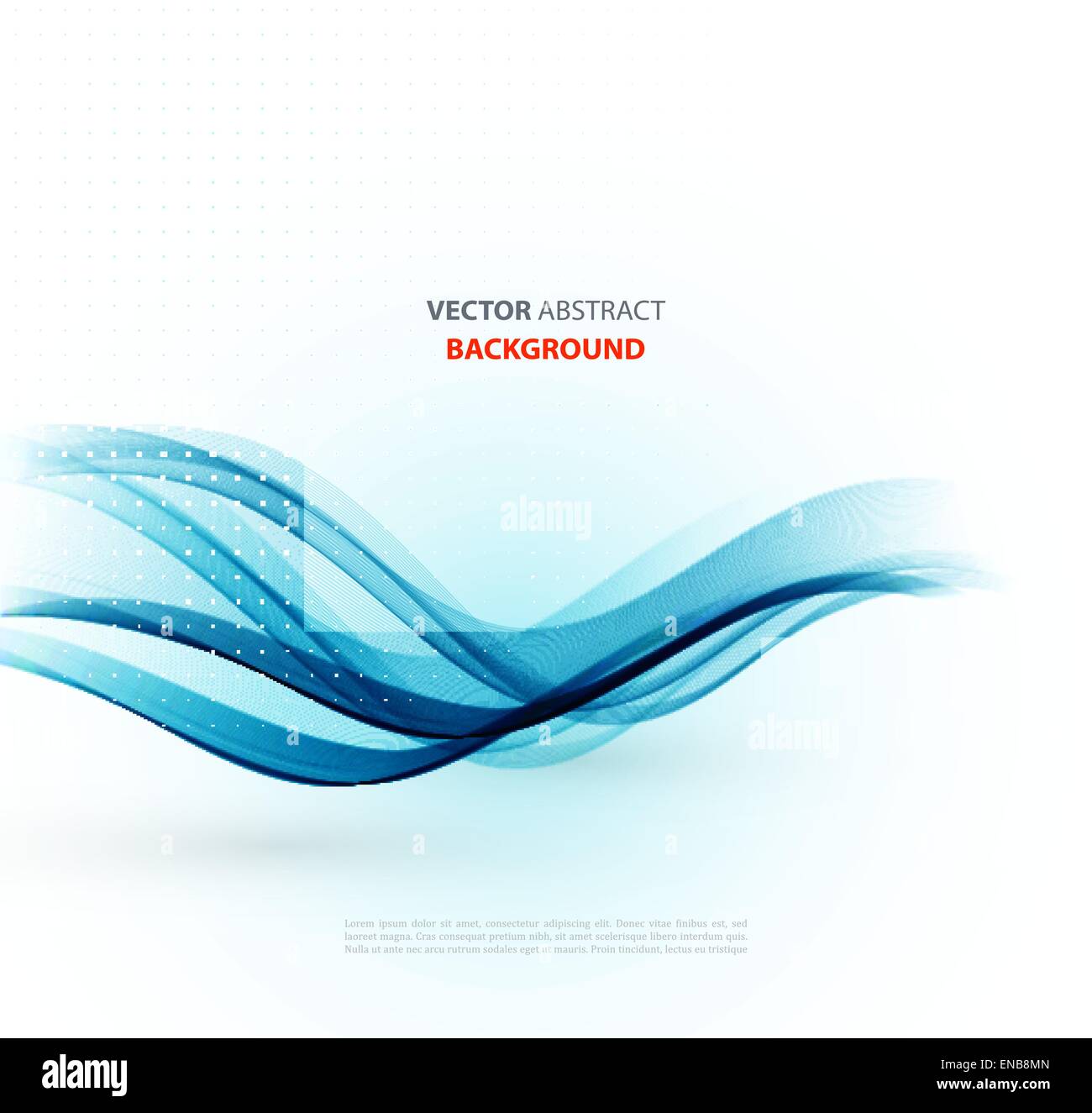 Vector Abstract blue curved lines background. Brochure design Stock ...