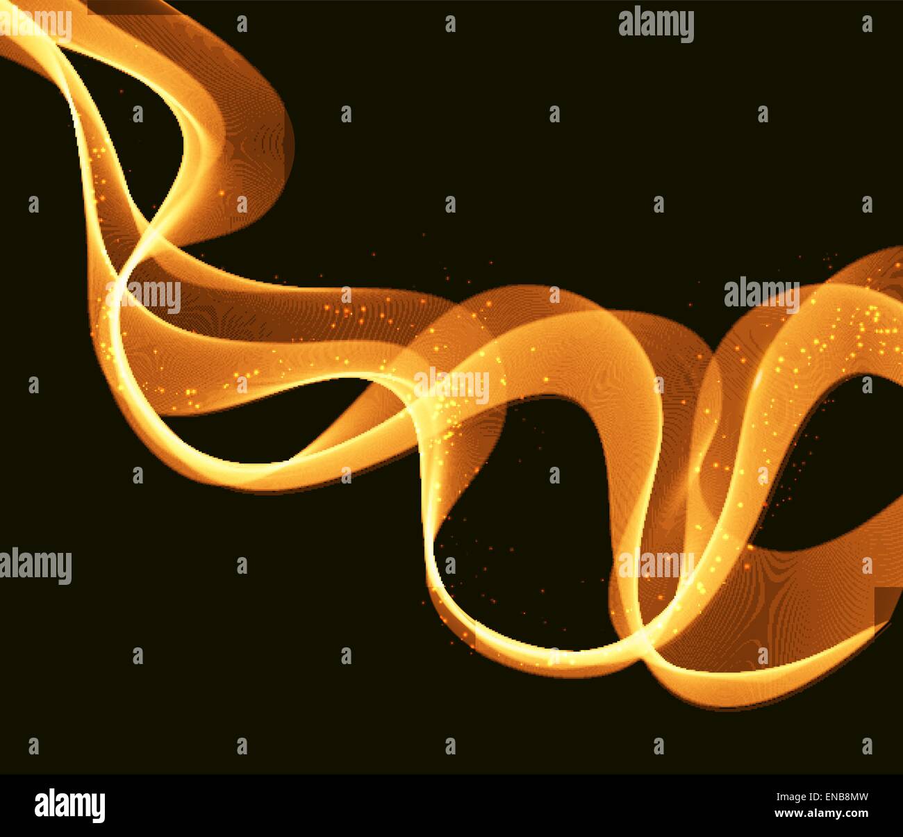 Gold Colorful wavy lines vector abstract background Stock Vector Image ...