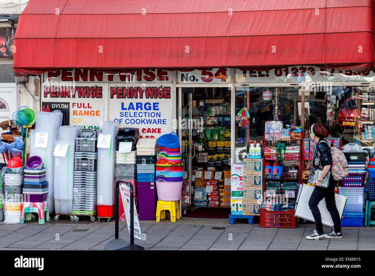 Budget Shop, Brighton, Sussex, UK Stock Photo - Alamy
