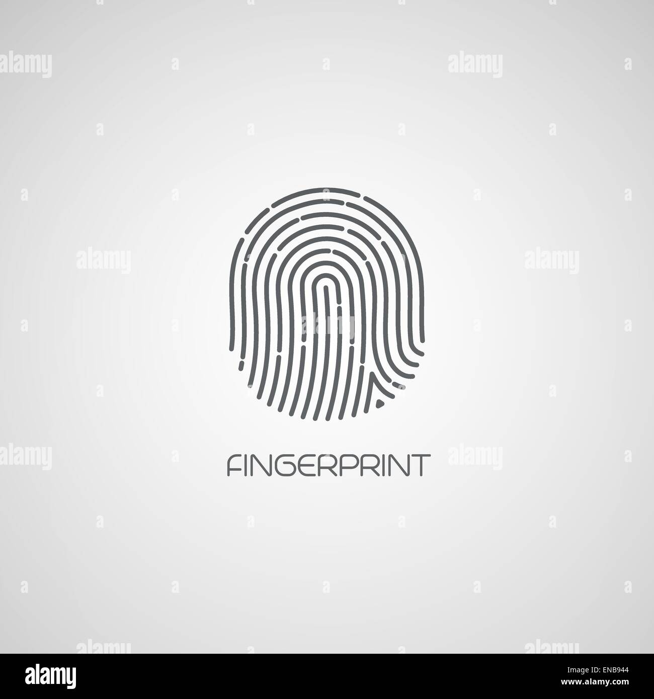 Human fingerprint icon vector vectors hi-res stock photography and ...