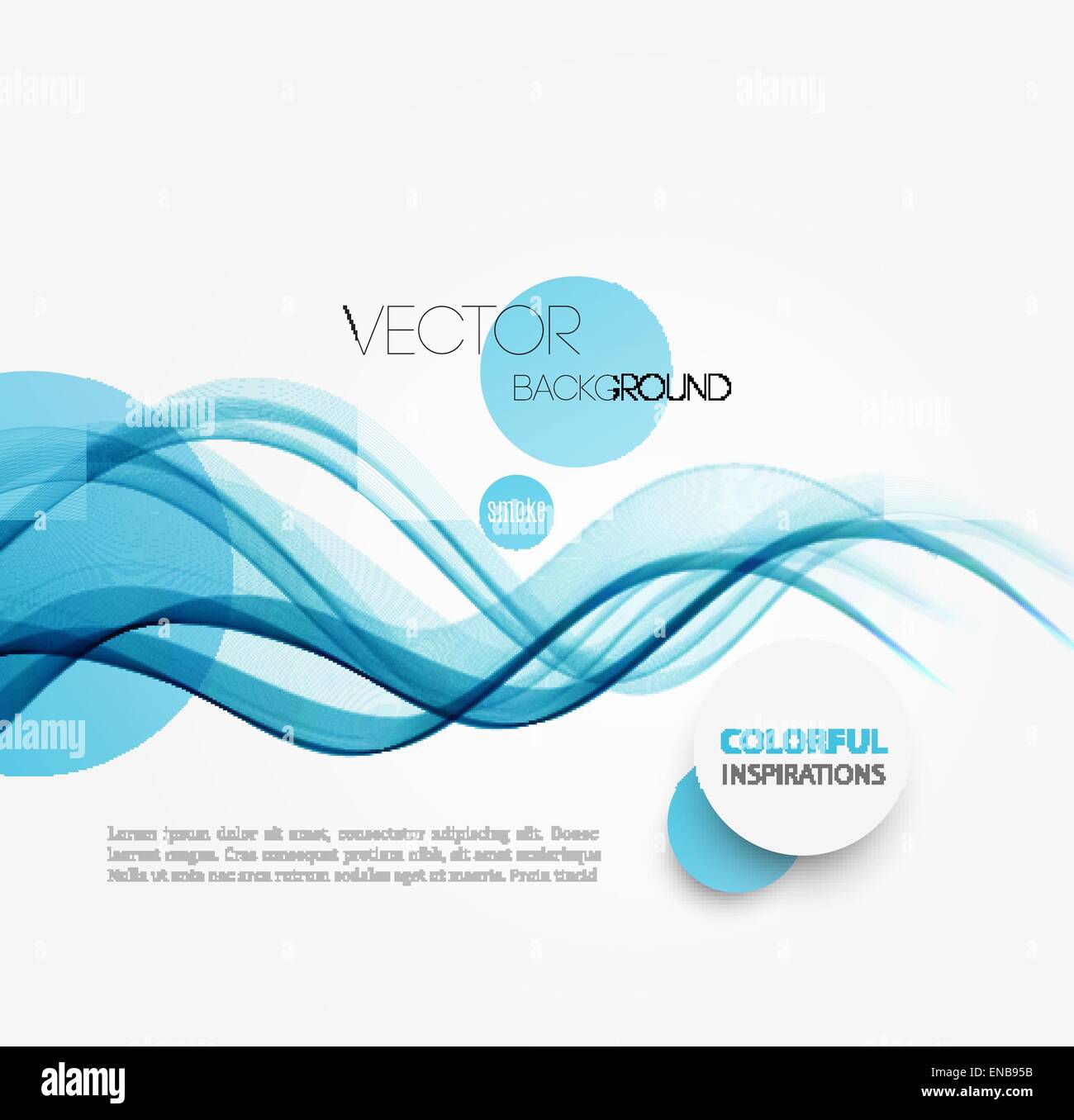 Vector Abstract blue curved lines background. Brochure design Stock ...