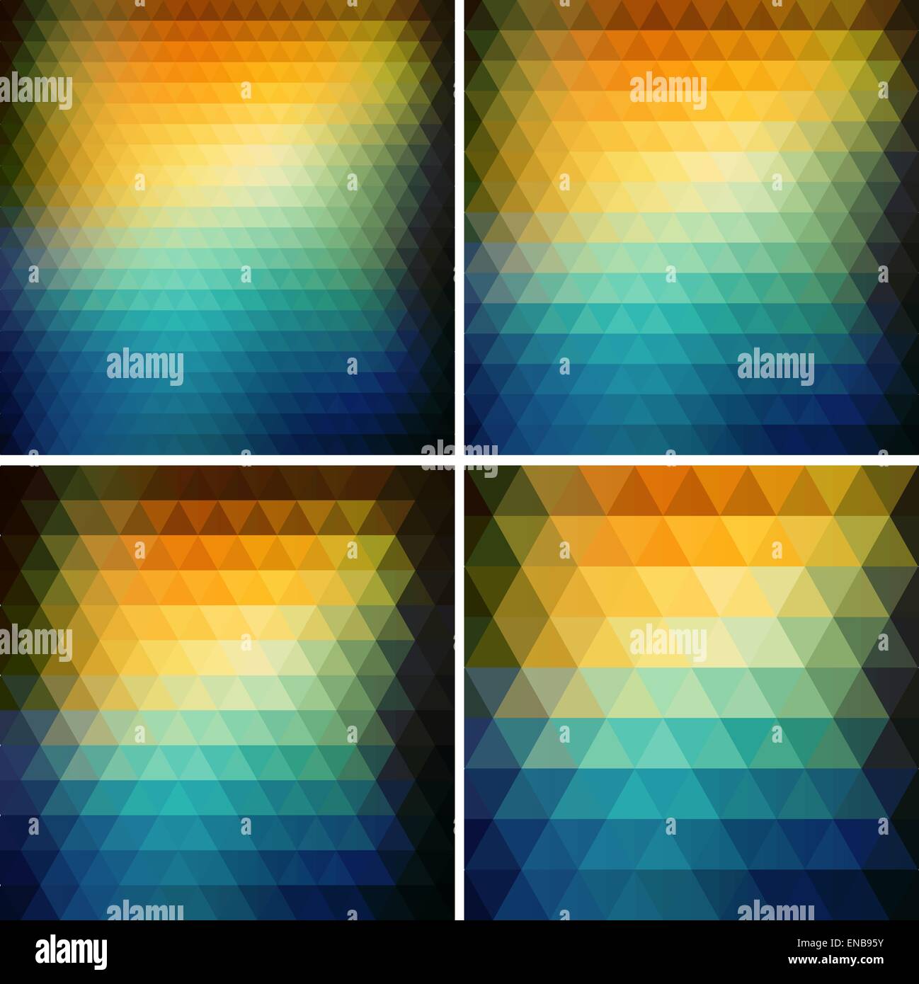 Set of color Vector Abstract retro triangle background Stock Vector ...