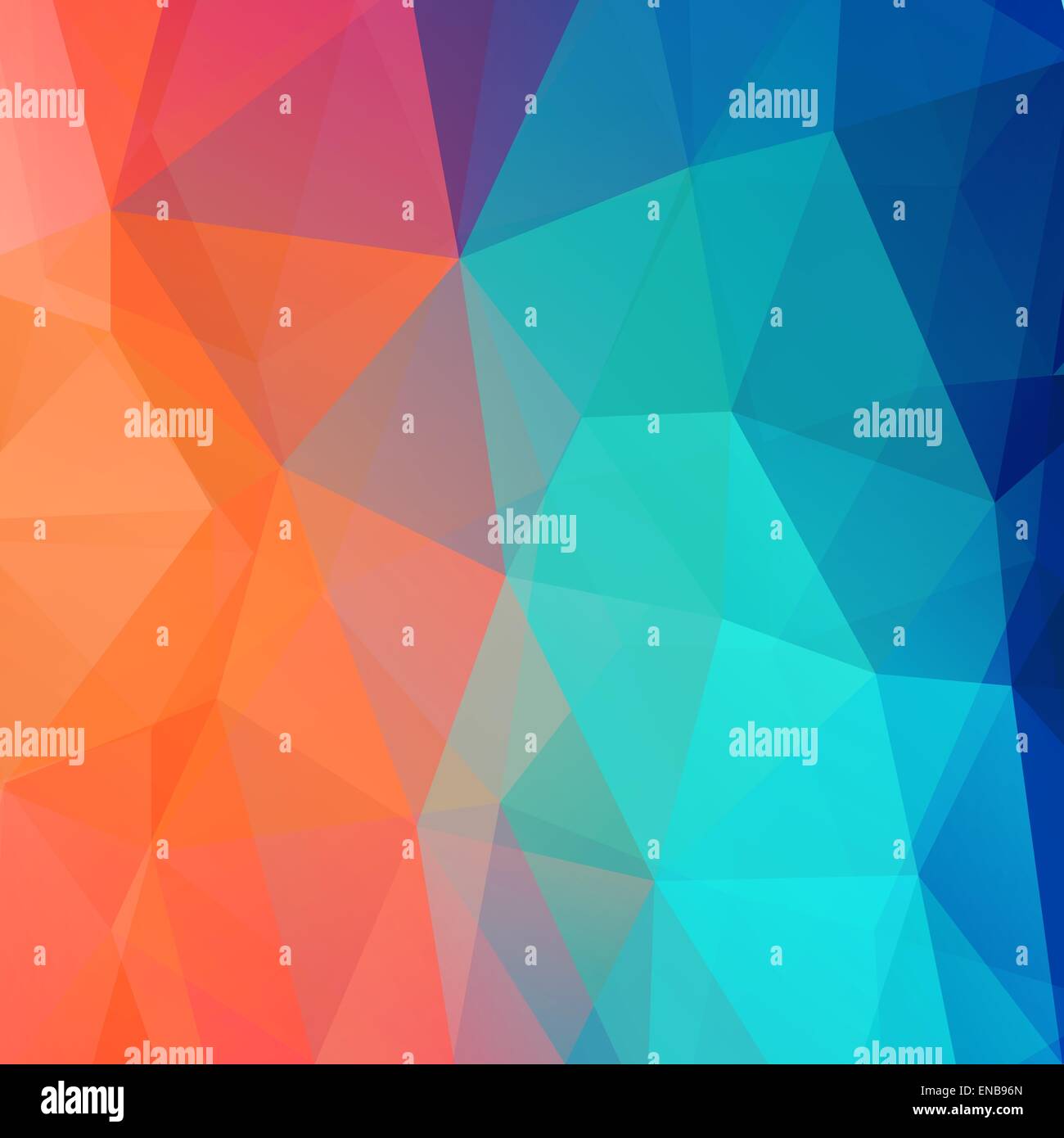 Vector Abstract retro color low poly background Stock Vector Image ...