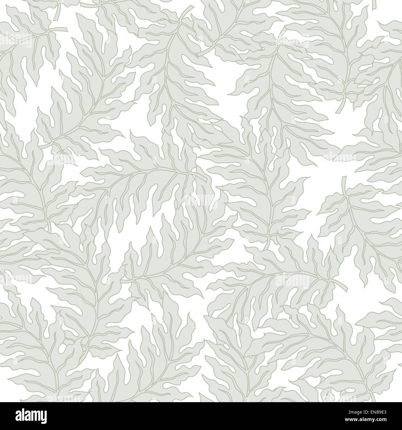 Vector vintage seamless with leaves. Floral pattern Stock Vector Image ...
