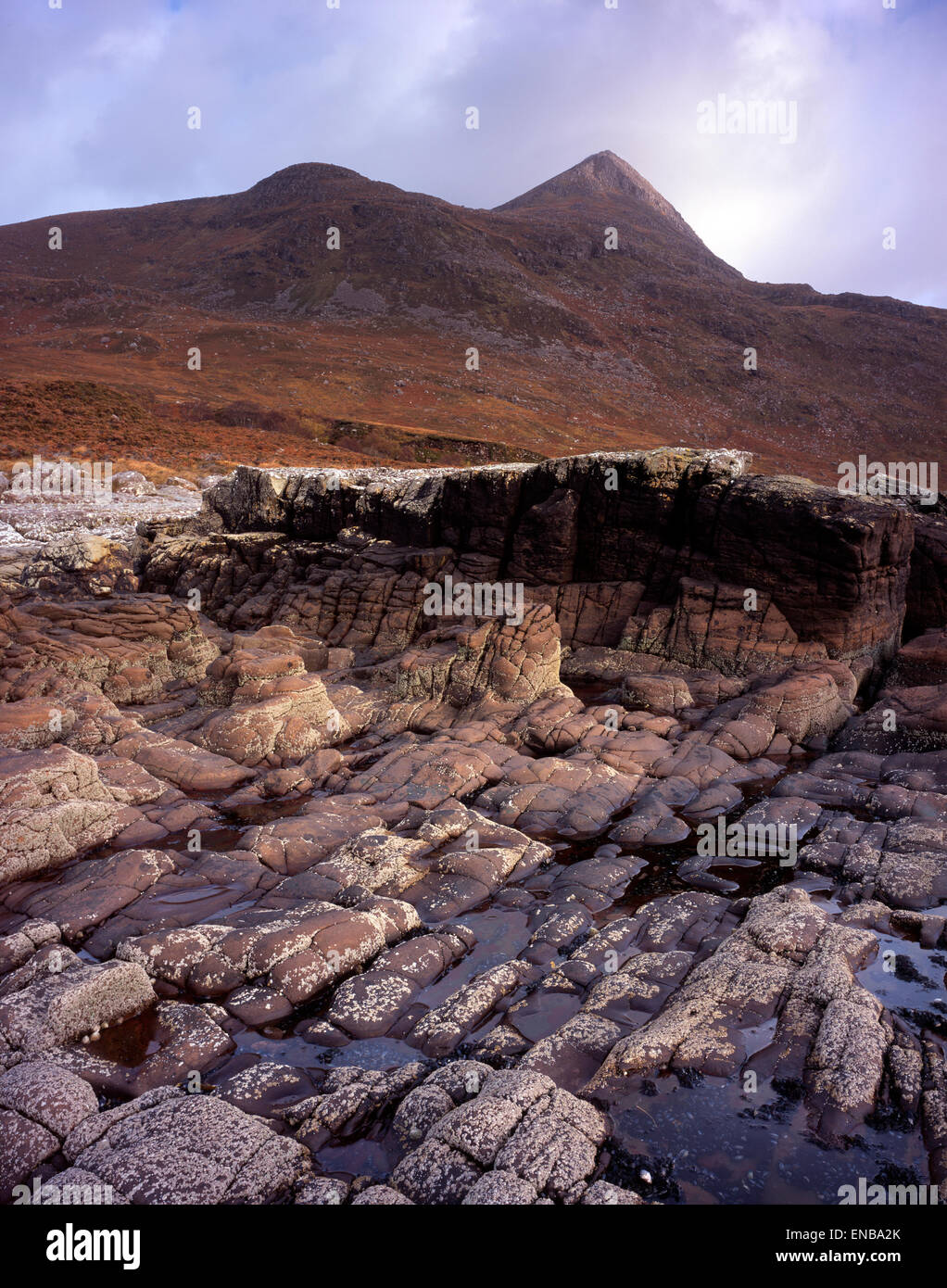 Ben More Coigach viewed from Culnacraig, Coigach, Ullapool, Scotland ...