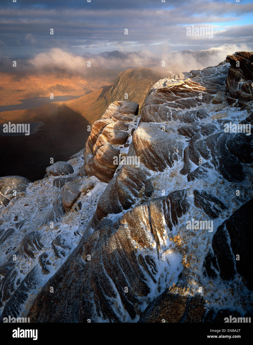 Inverpolly viewed from the summit of Sgurr and Fhidlier, Ben More ...