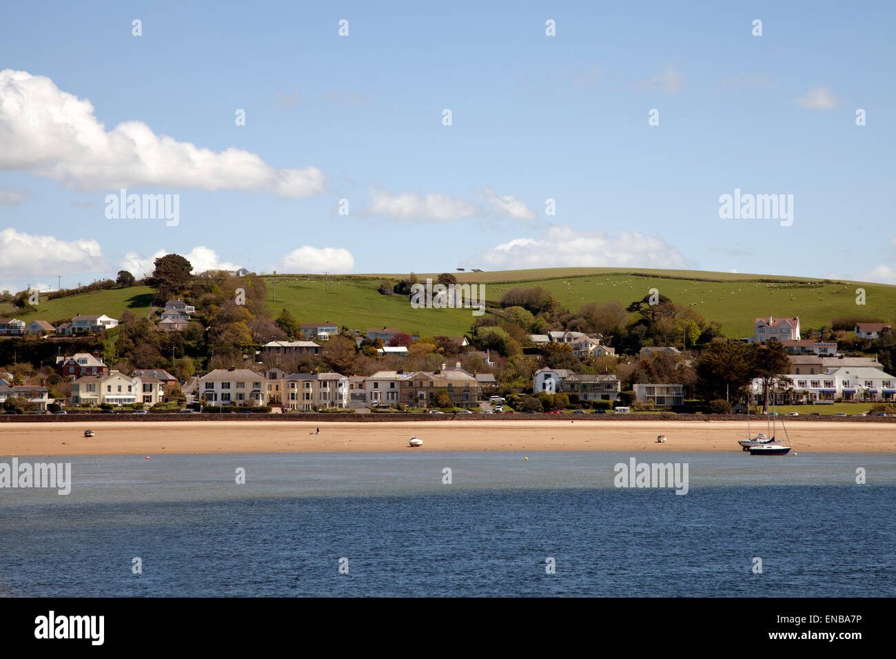 View of the village of Instow North Devon Stock Photo - Alamy