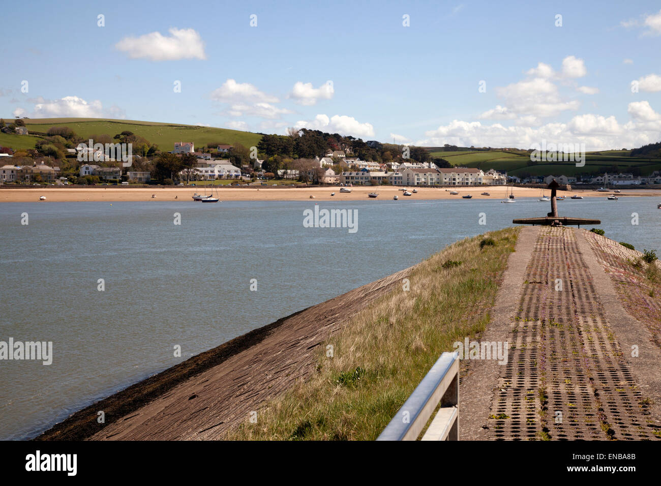 View of the village of Instow North Devon Stock Photo - Alamy