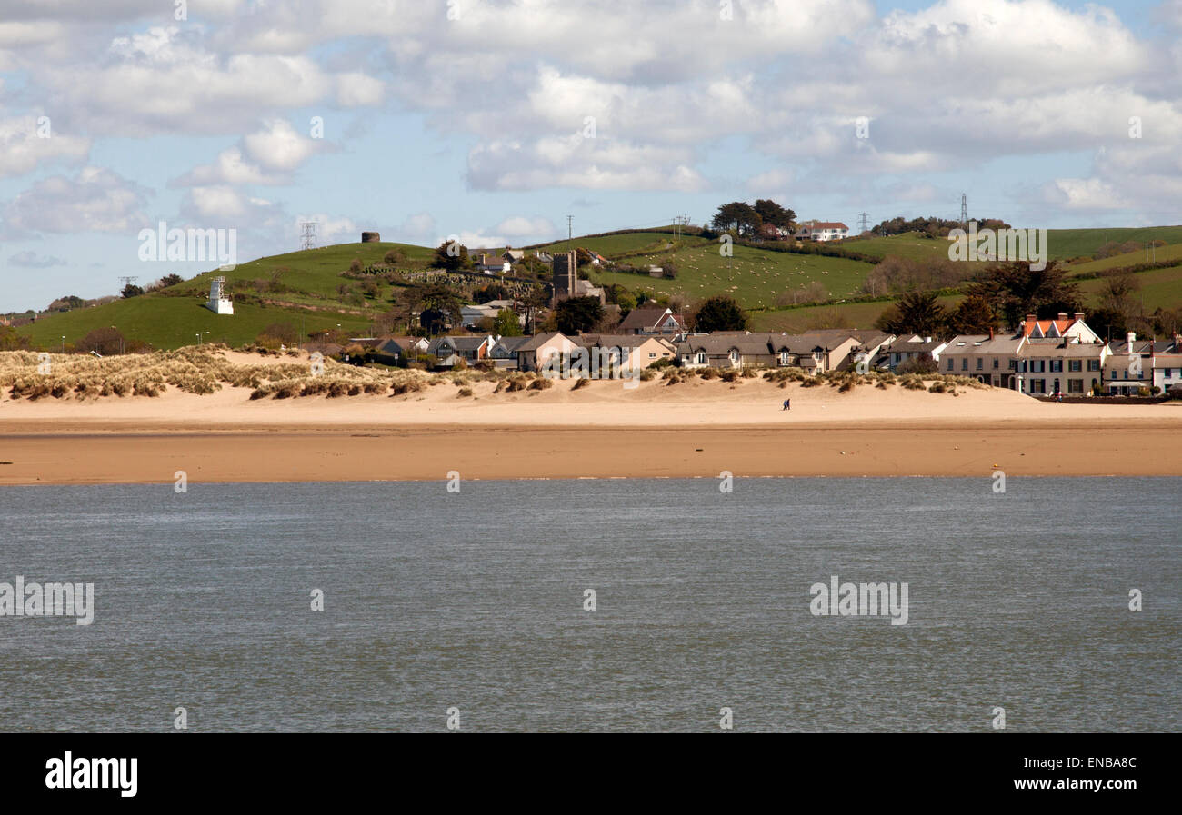 View of the village of Instow North Devon Stock Photo - Alamy