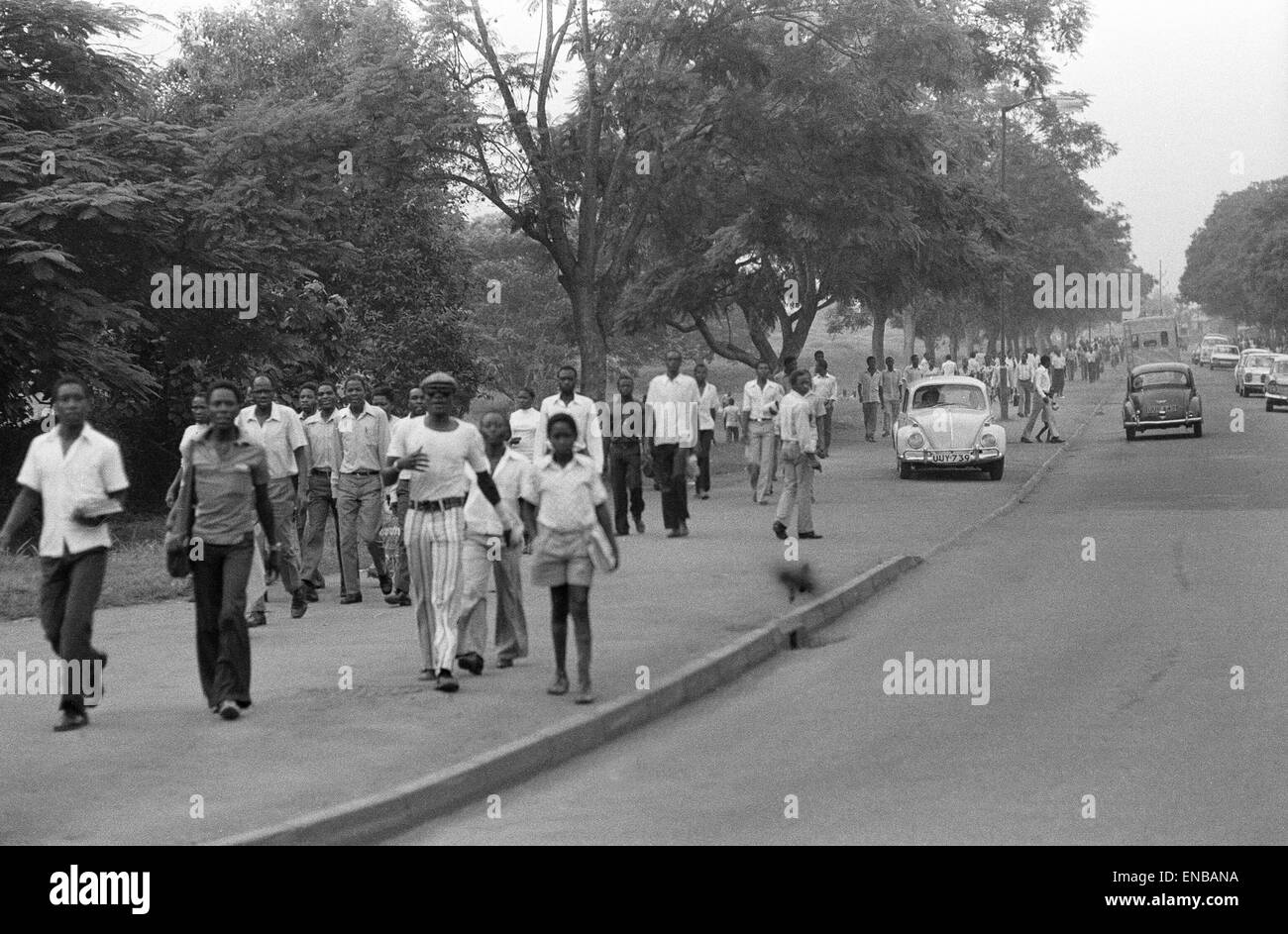 Kampala street scene Black and White Stock Photos & Images - Alamy