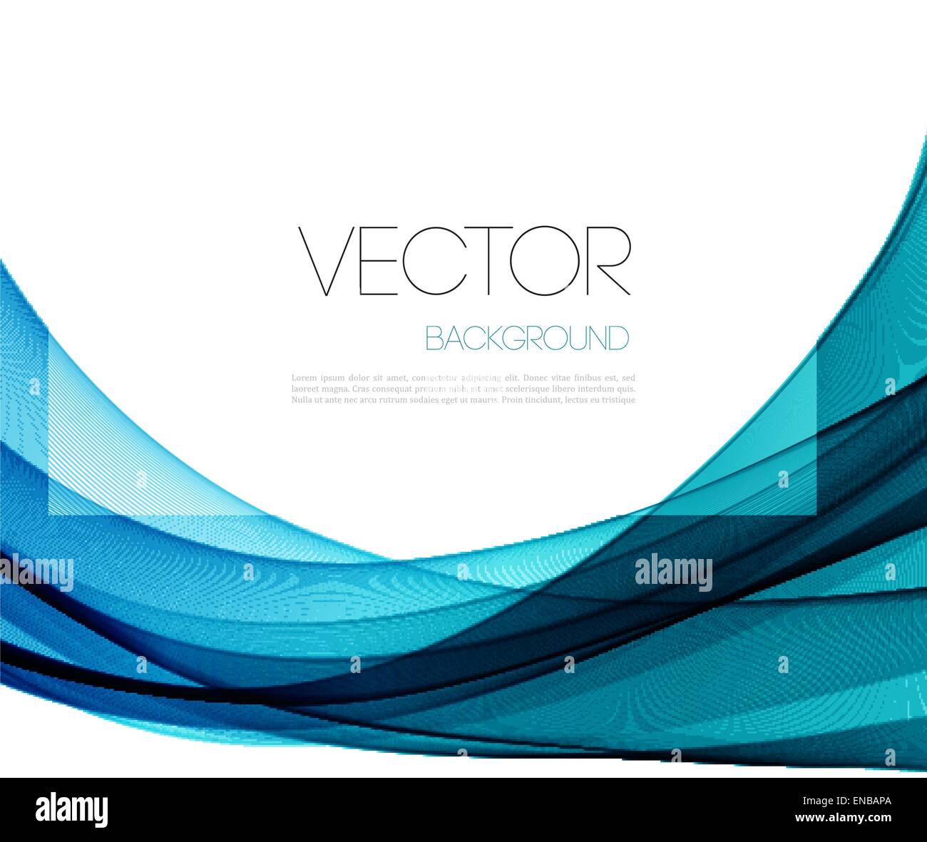 Vector Abstract blue waves background. Template brochure design Stock ...