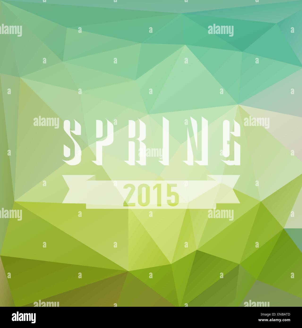 Vector colored triangular background with spring text design EPS 10 ...