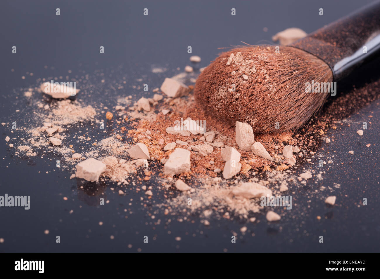 Face foundation powder product with crumbled texture Stock Photo - Alamy