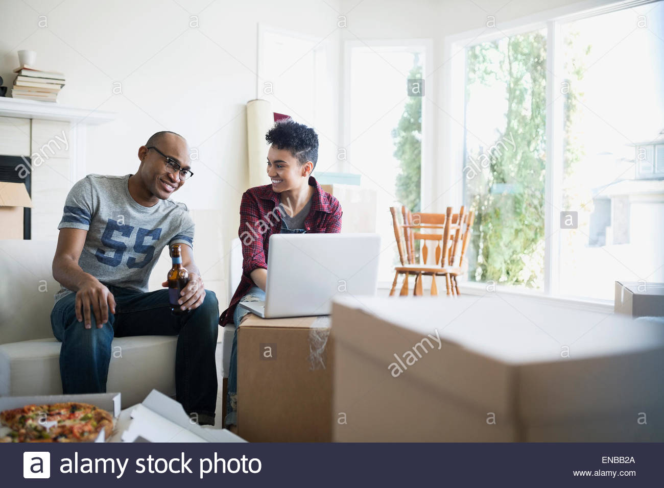 Person surrounded box hi-res stock photography and images - Alamy