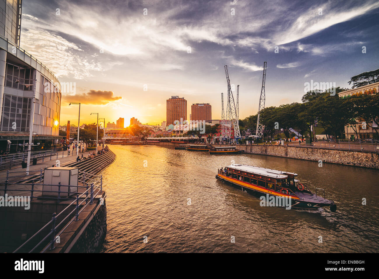 Clarke quay, Singapore, April 2015 Stock Photo - Alamy