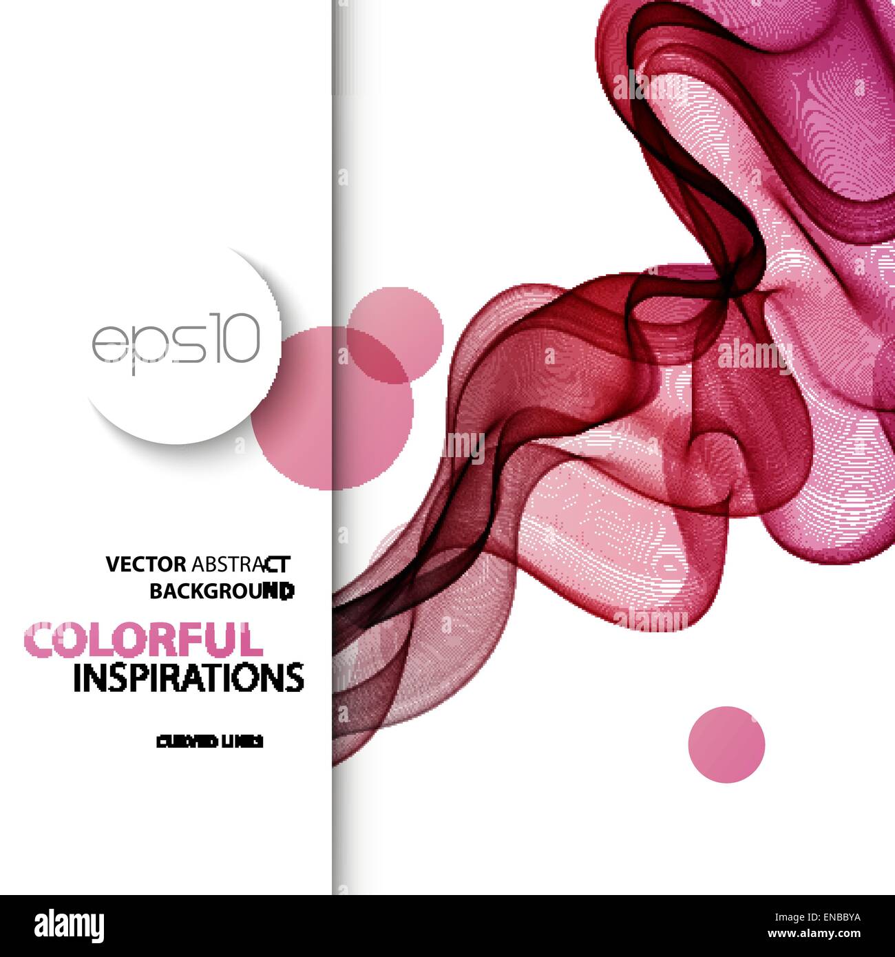 Vector Abstract smoky waves background. Template brochure design Stock Vector Image & Art - Alamy