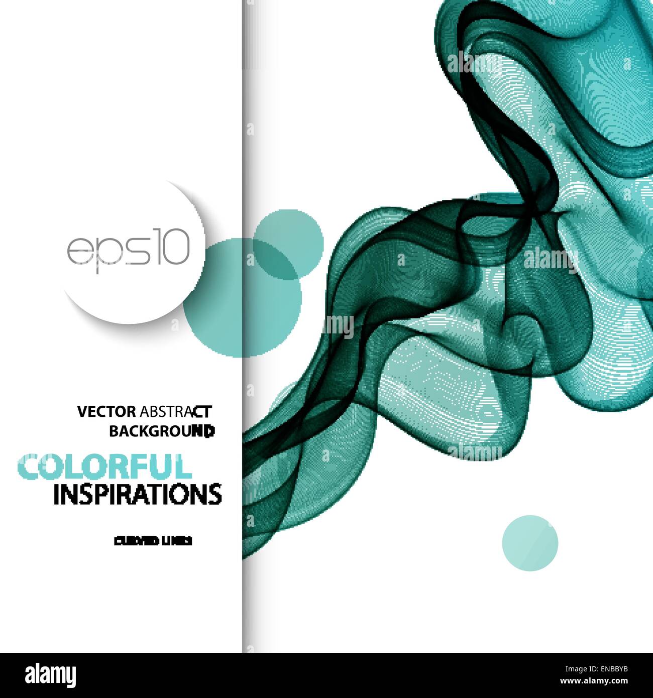 Vector Abstract smoky waves background. Template brochure design Stock ...