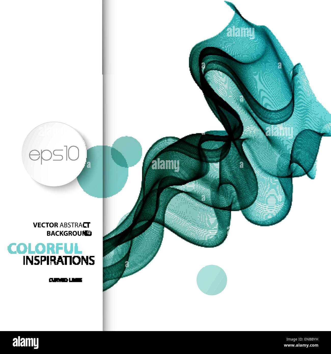 Vector Abstract smoky waves background. Template brochure design Stock Vector Image & Art - Alamy