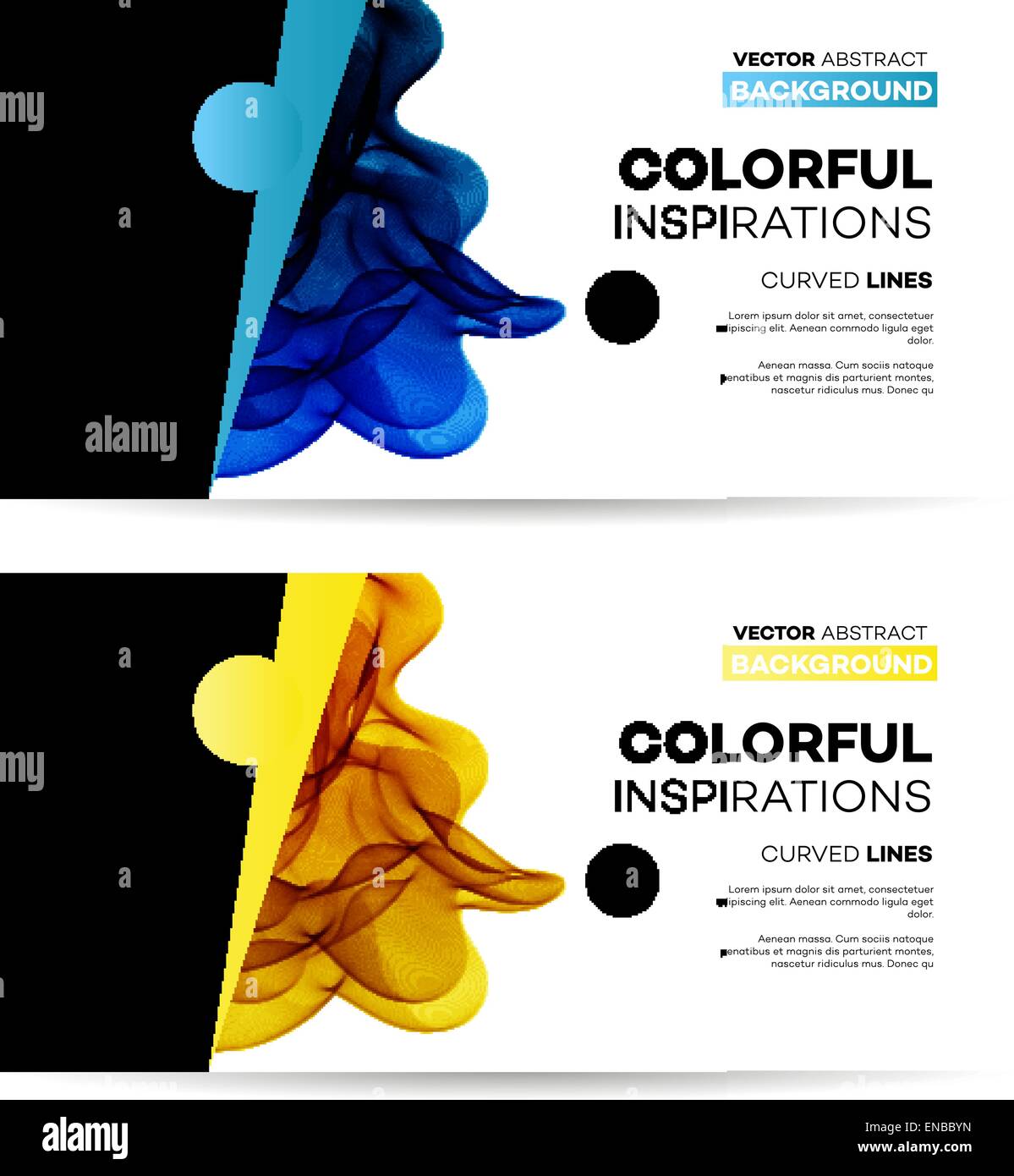 Vector Abstract smoky waves background. Template brochure design Stock Vector Image & Art - Alamy