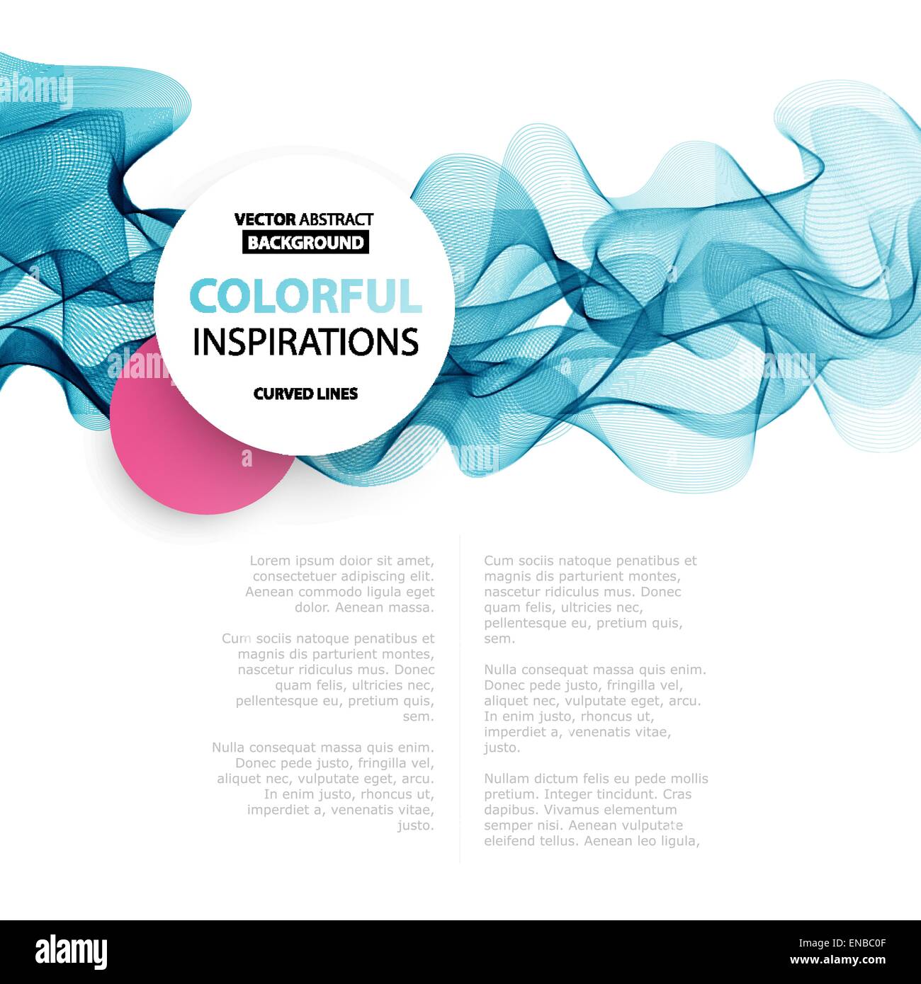 Vector Abstract smoky waves background. Template brochure design Stock Vector Image & Art - Alamy