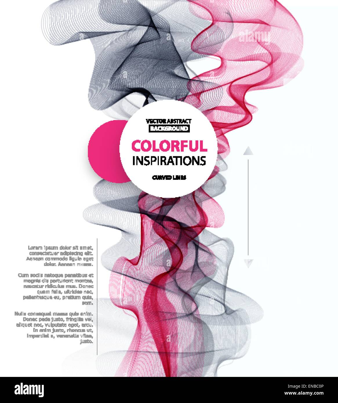 Vector Abstract smoky waves background. Template brochure design Stock Vector Image & Art - Alamy