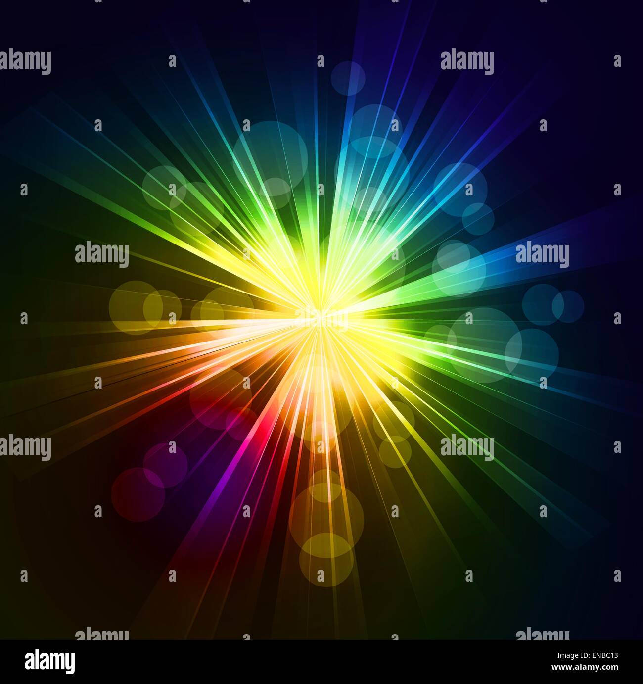 Vector illustration Abstract starburst spectrum light background Stock ...