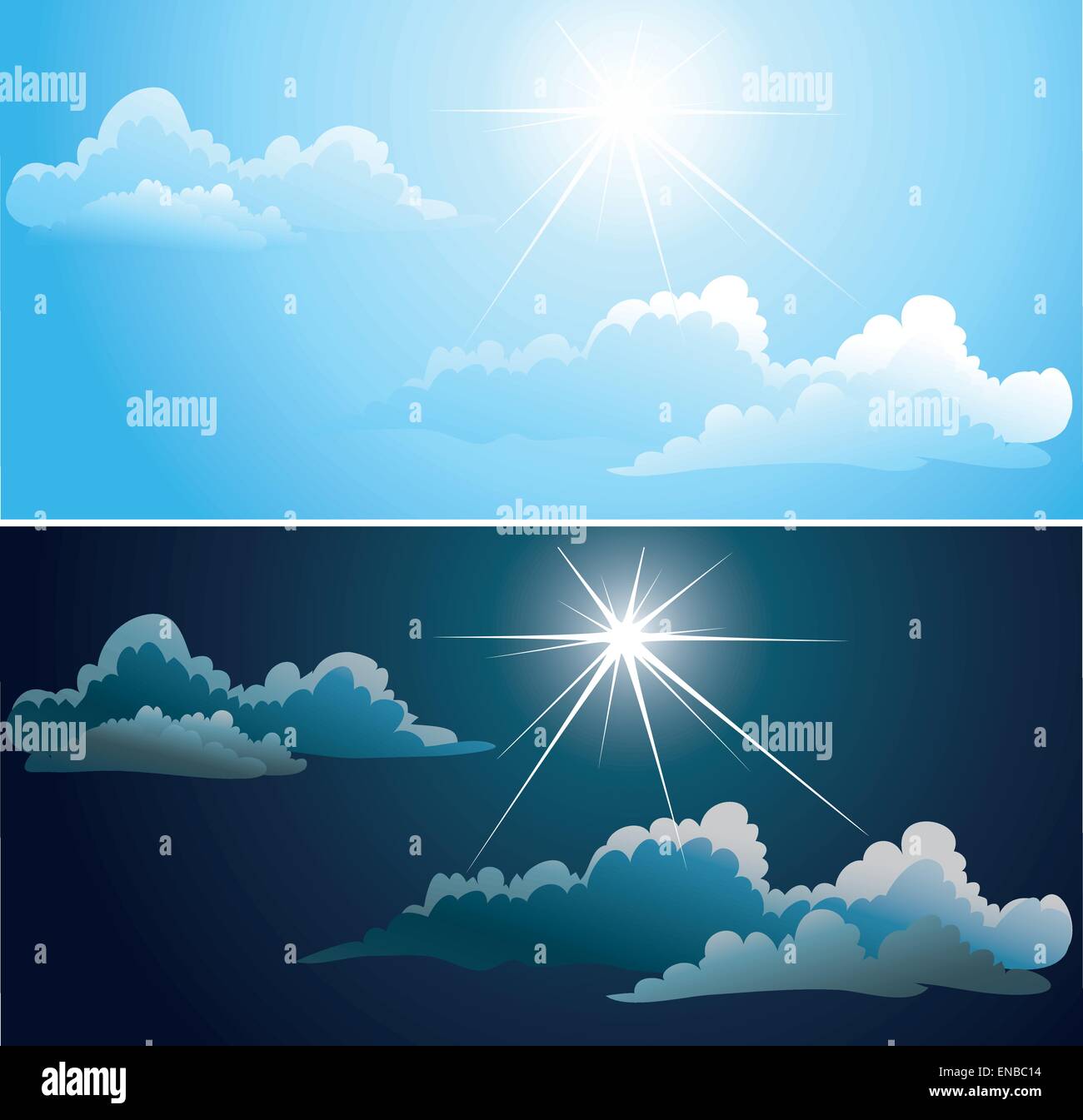 Dramatic clouds blue Stock Vector Images - Alamy