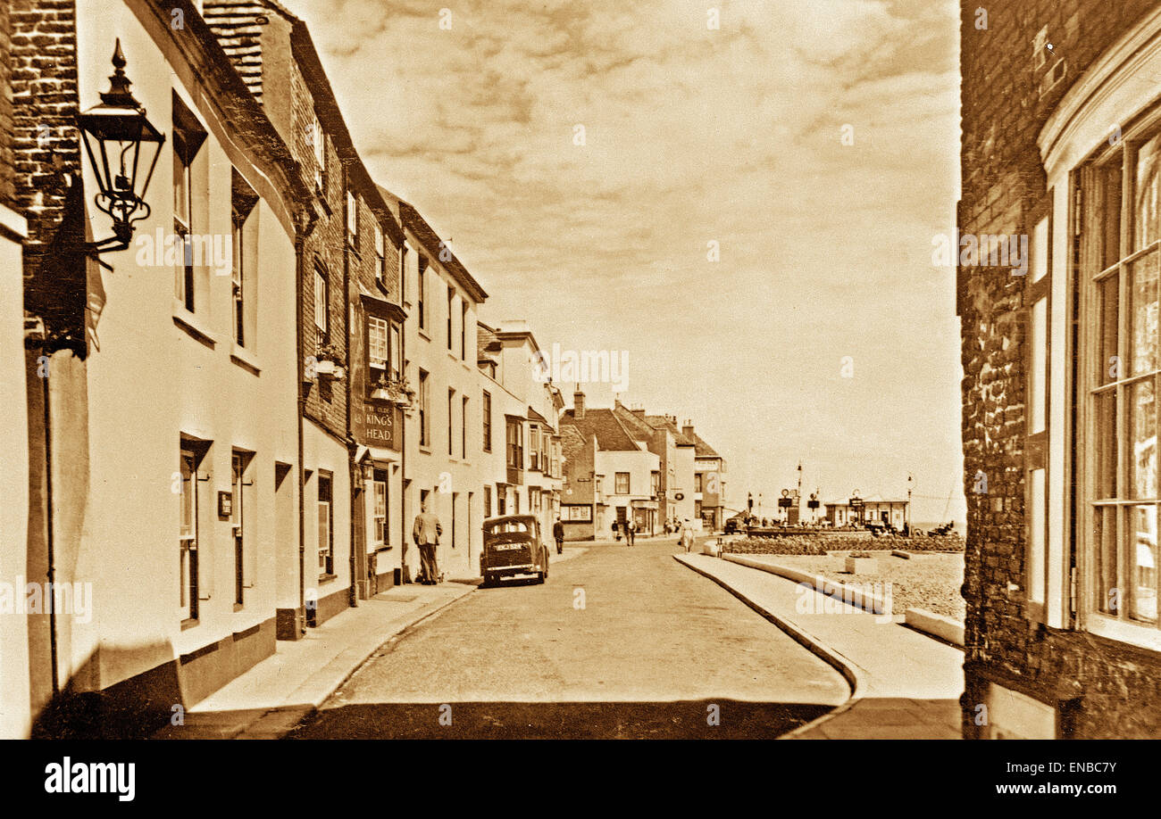 Deal Kent seafront 1940's Stock Photo - Alamy