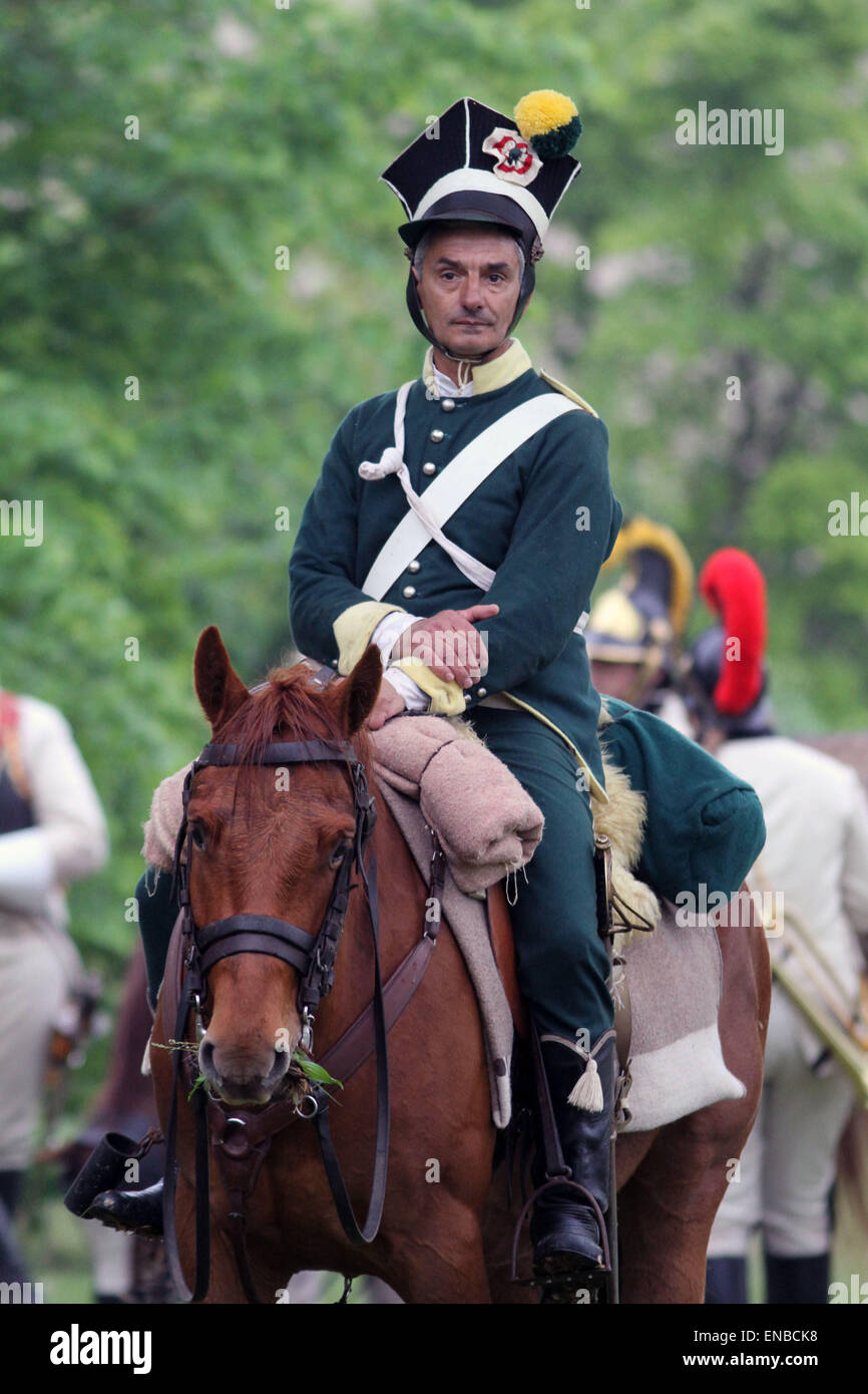 Porcia, Italy. 1st May, 2015. Historical reenactors dressed during ...