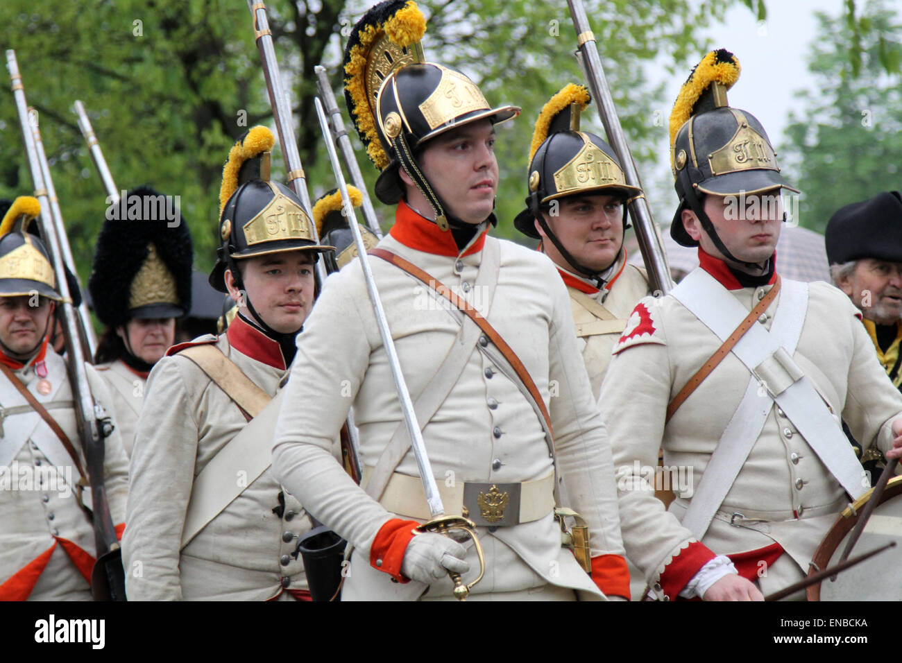 Porcia, Italy. 1st May, 2015. Historical reenactors dressed during ...