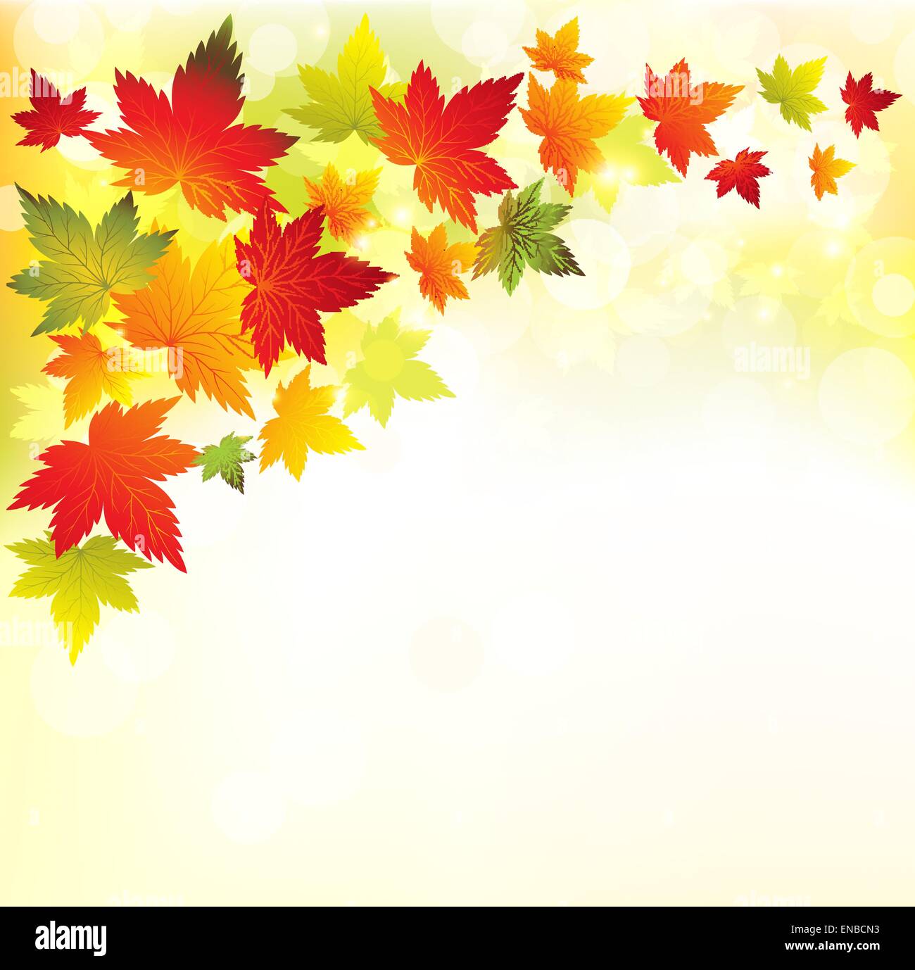 Autumn leaves background. Vector illustration EPS 10 Stock Vector Image ...