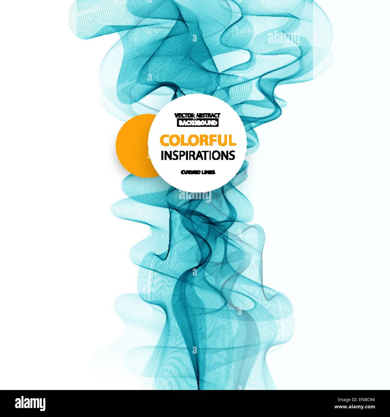 Vector Abstract smoky waves background. Template brochure design Stock ...