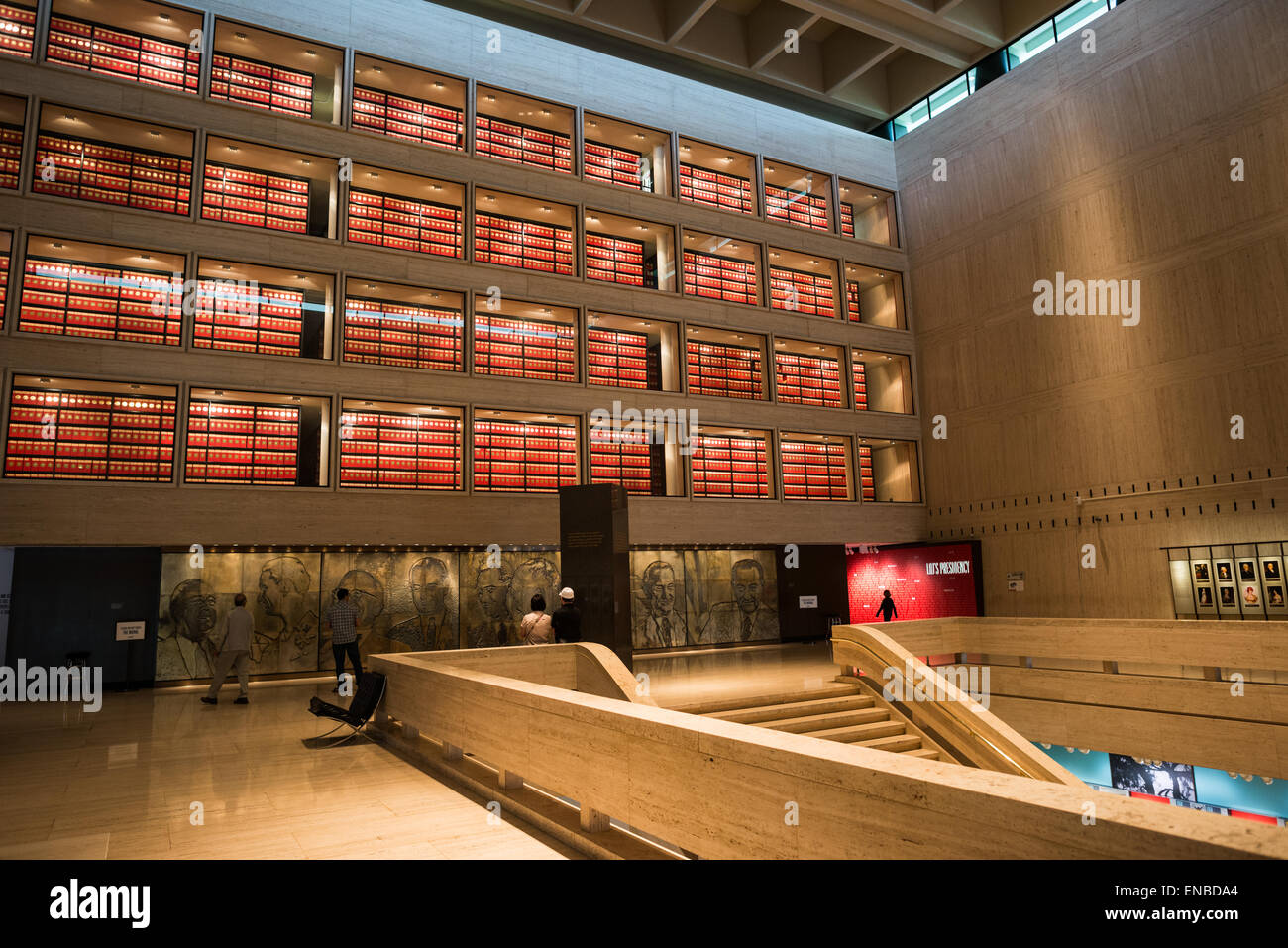 AUSTIN, Texas, United States — A central internal atrium at the LBJ ...
