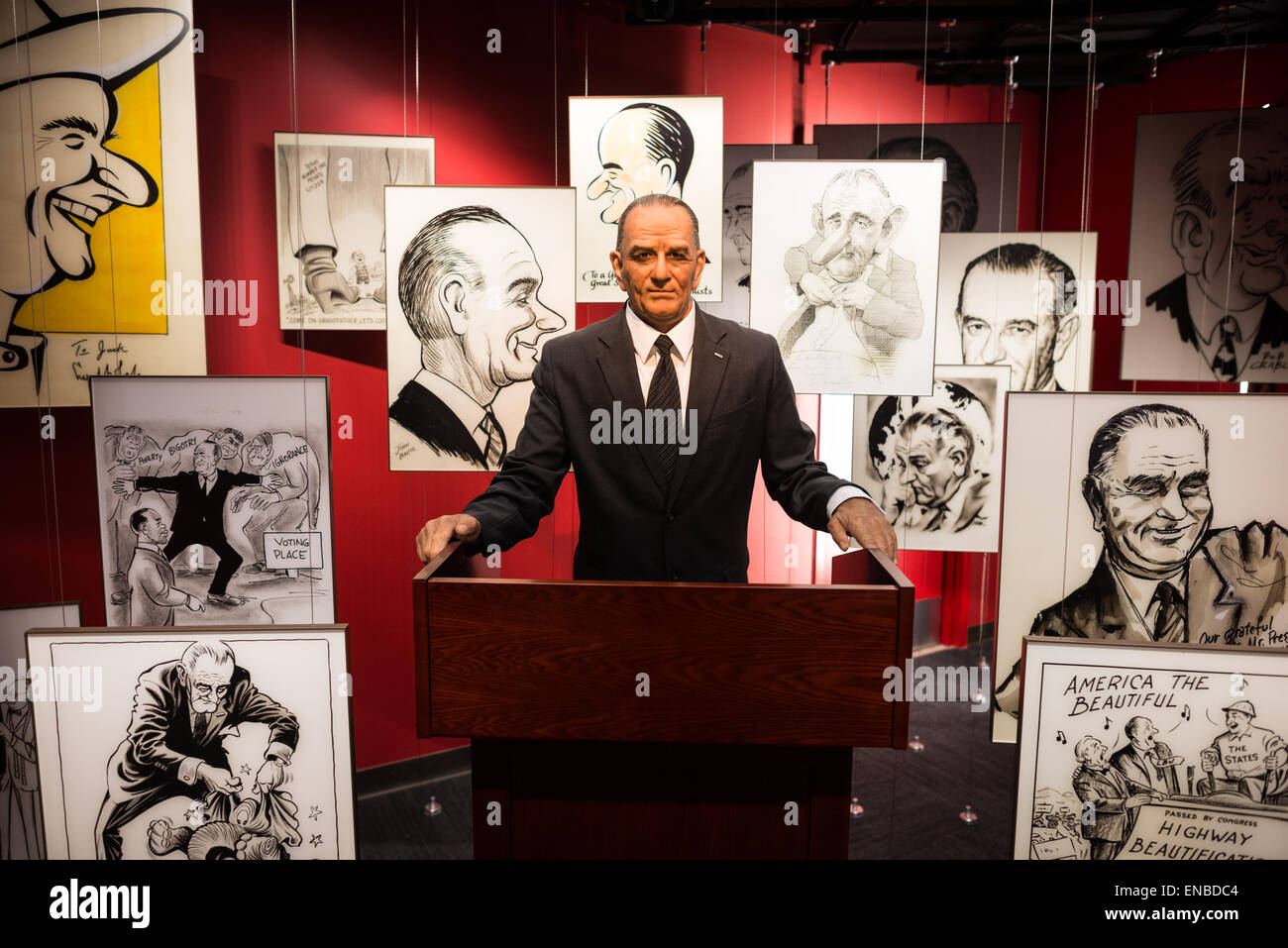 LBJ Library Animatronic Exhibit Austin Texas // AUSTIN, Texas, United ...
