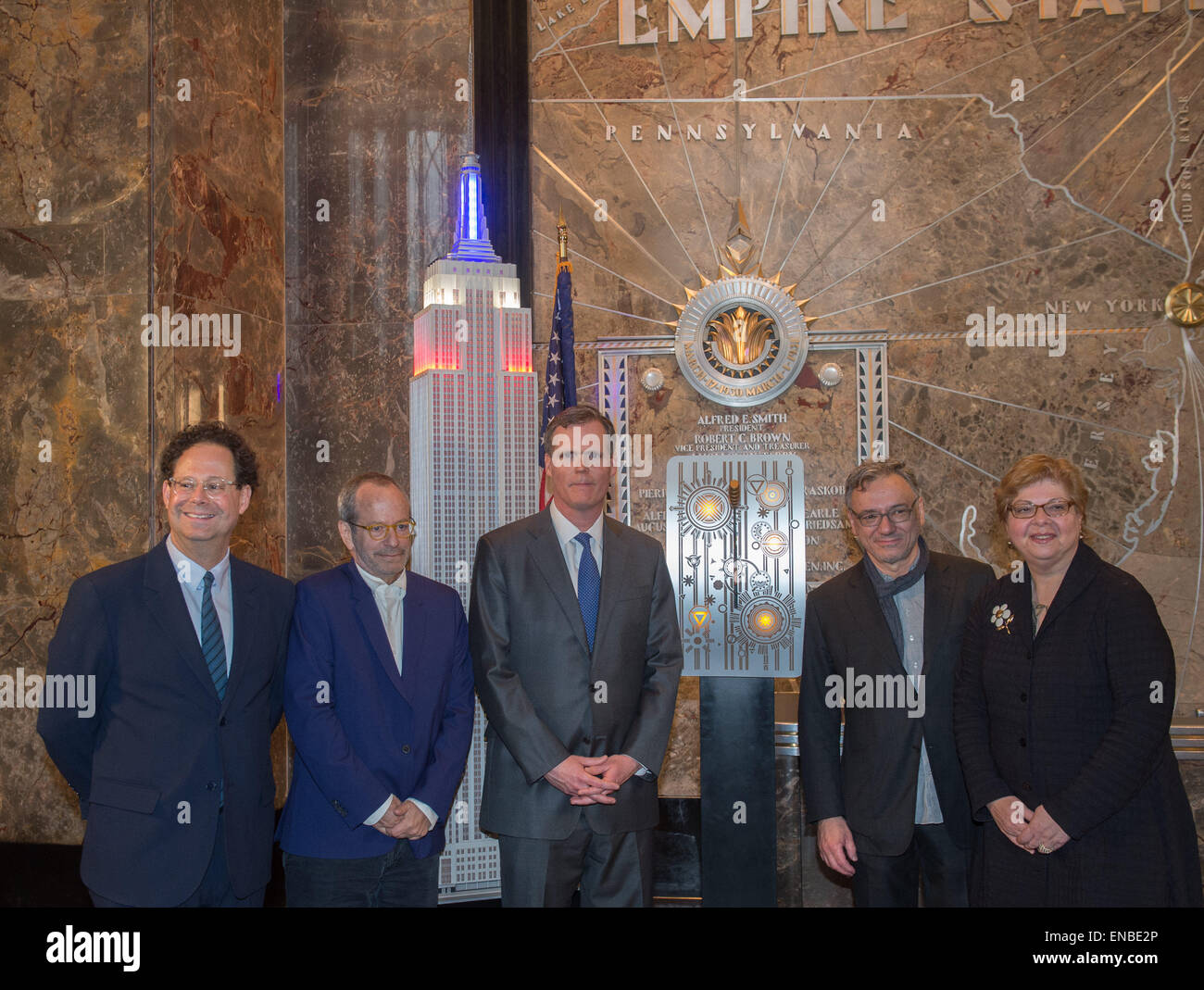 Manhattan, New York, USA. 1st May, 2015. From left: ADAM WEINBERG of ...