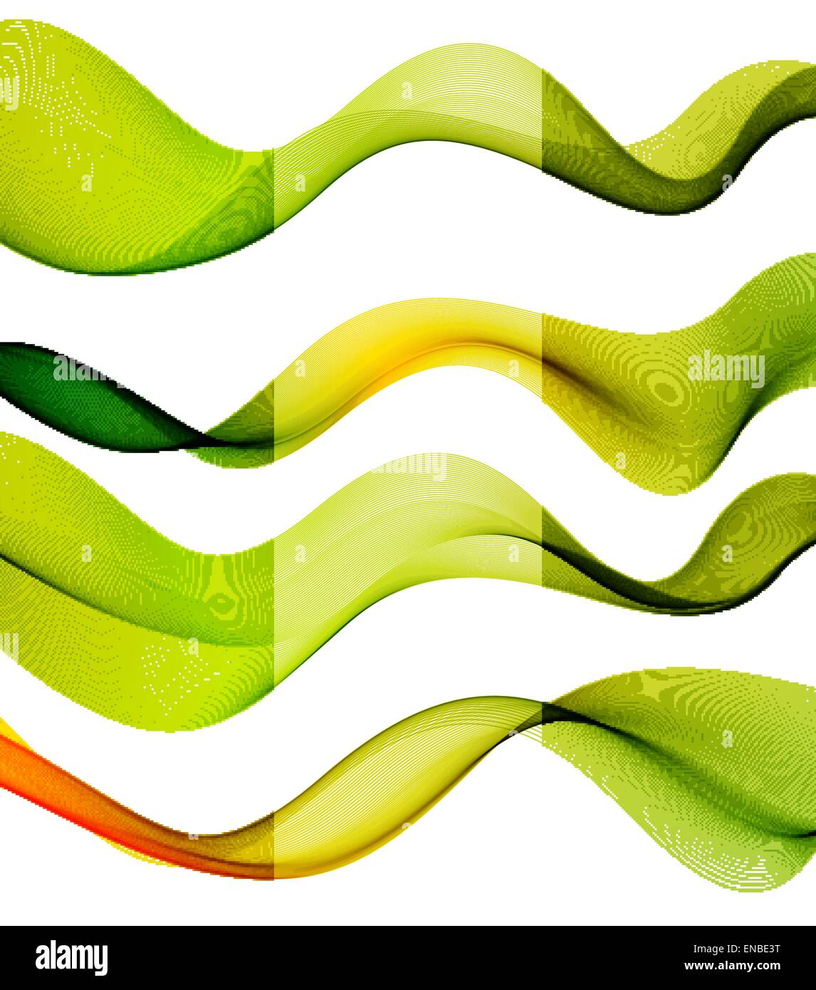 Vector Set of green transparent smoke wave Stock Vector Image & Art - Alamy