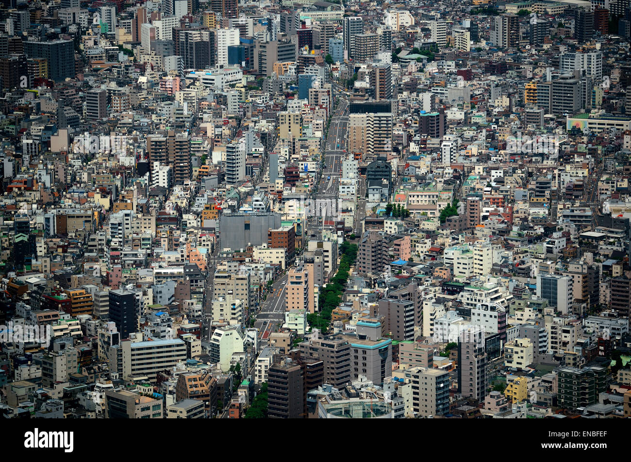 Tokyo urban rooftop view background, Japan Stock Photo - Alamy