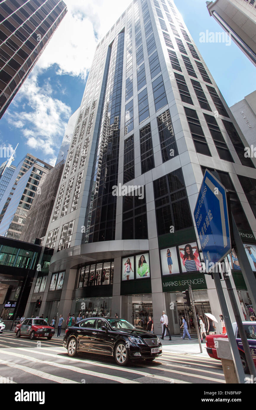 HONG KONG - 1 JUNE 13: Modern office buildings in Central Hong Kong ...