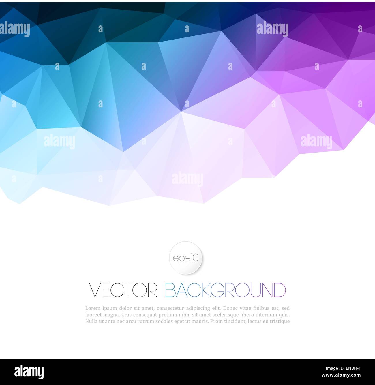 Vector color abstract geometric banner with triangle Stock Vector Image & Art - Alamy