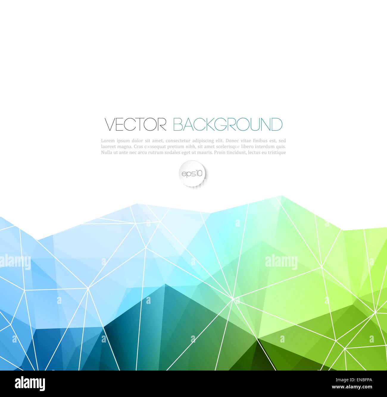 Vector color abstract geometric banner with triangle Stock Vector Image ...