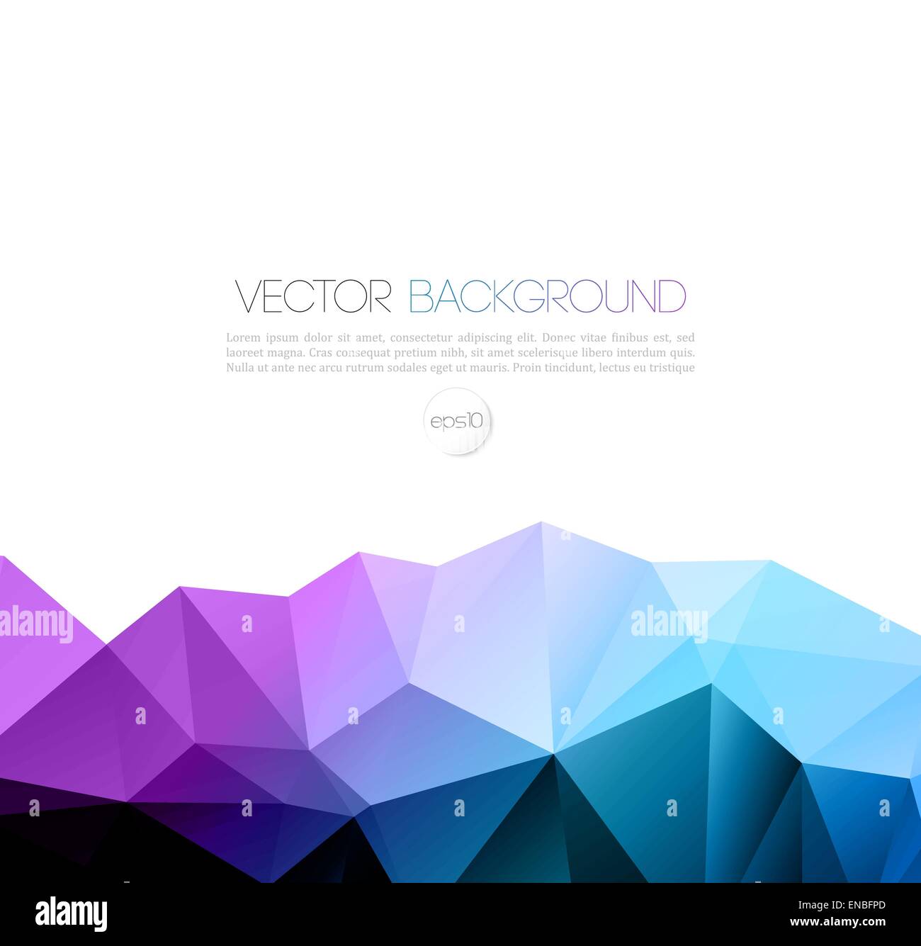 Vector color abstract geometric banner with triangle Stock Vector Image ...