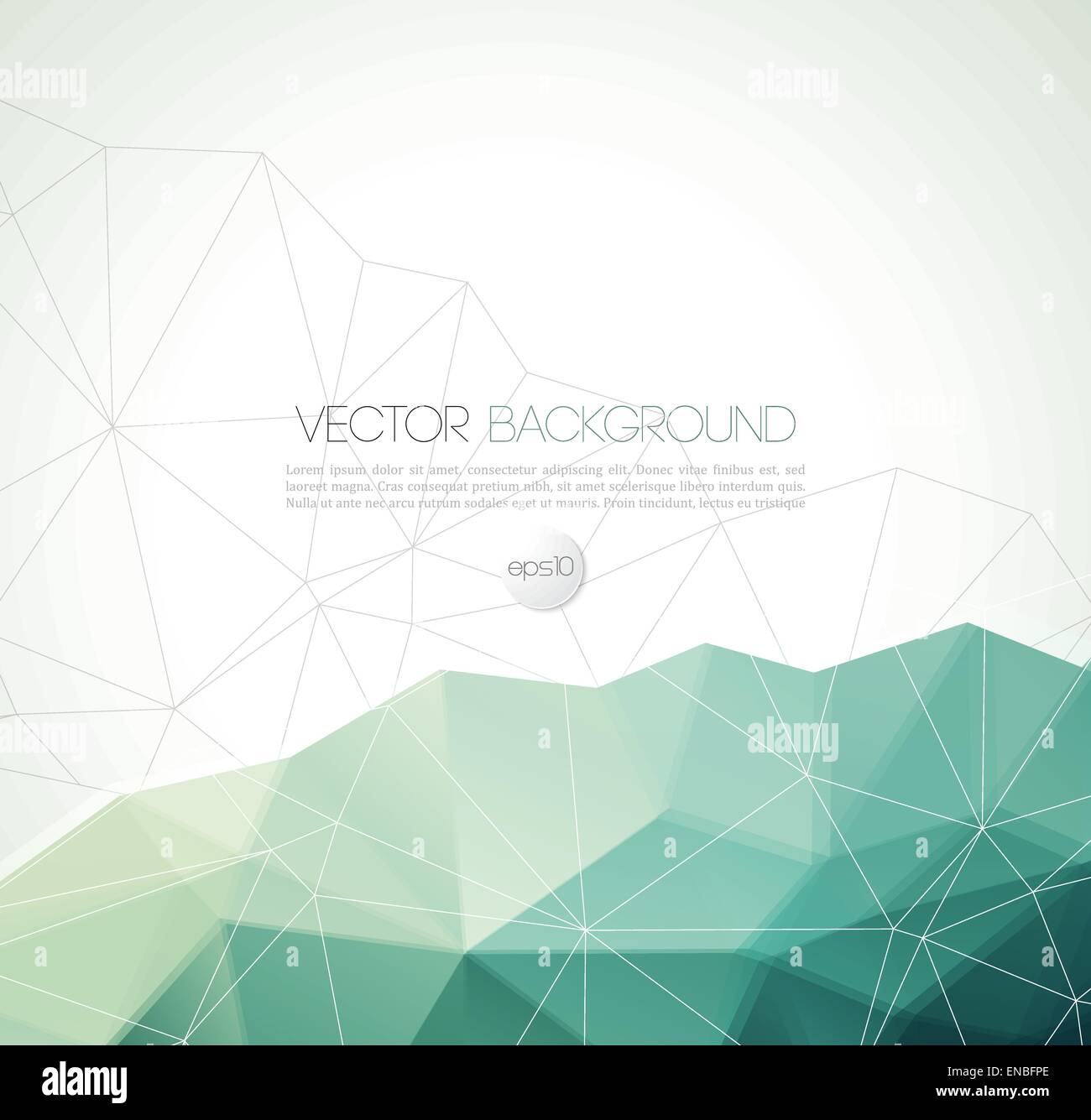 Vector color abstract geometric banner with triangle Stock Vector Image ...