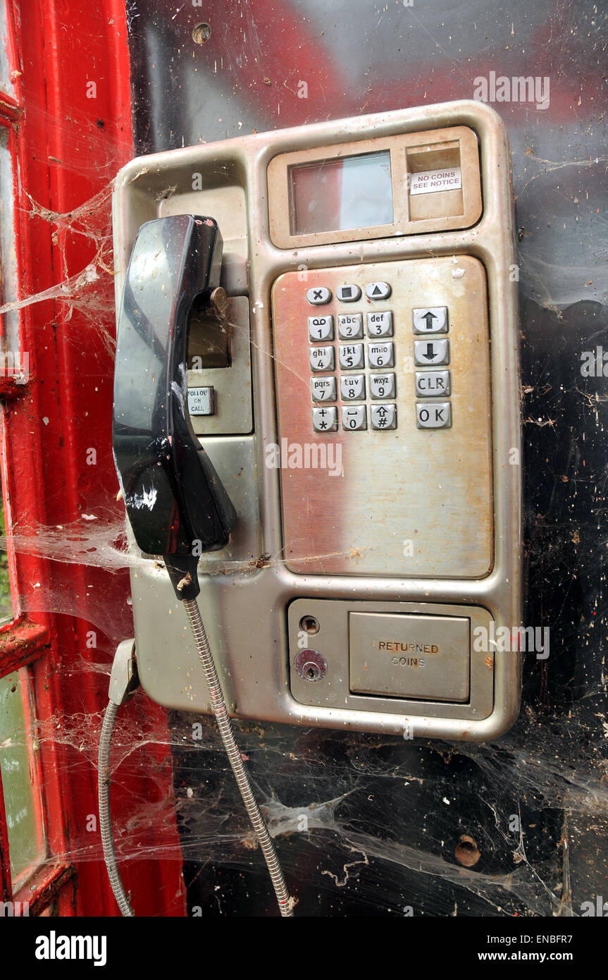 Inside British Telecom Telephone Box Stock Photos & Inside British ...